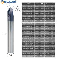 China Chamfer Drill Bit 2-12mm 90 Degree CNC Machine Router Bit Nano Blue Coated  Milling Tool for sale