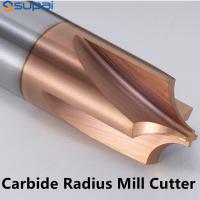 China 4 Flute Inner Radius End Mill For Steel Cutter V Grove Router 60 90 120 Degree for sale