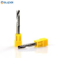 China Single Flute Spiral End Mill Cutter CNC Milling Cutter For Acrylic PVC for sale