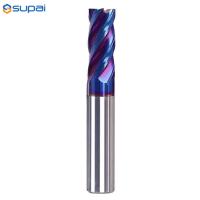 China HRC65 Carbide End Mill CNC Cutting Tools Alloy Carbide Milling EndMills Tungsten Steel Milling Cutter Square Router Bit for sale