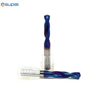 China High Precision 5 XD Tungsten Carbide Drill Bits Inner Coolant With Brazer Coating for sale
