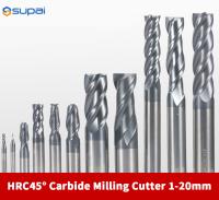 China Dia 0.5-20mm Solid Carbide End Mill / End Mill Tool For Metal Wood Working for sale
