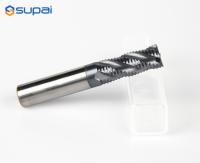 China Roughing End Mill Carbide 3Flutes for Steel Iron Aluminum Acrylic Wood Milling Cutter 6 10 12mm CNC Milling Tools for sale