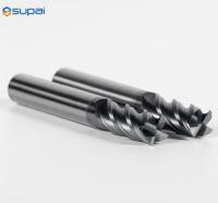 China HRC50/55/60/65 4 Flute Carbide End Mill 3mm - 12mm Diameter For Stainless Steel for sale