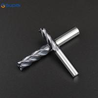 China HRC50/55/60/65 4 Flute Carbide End Mill 3mm - 12mm Diameter For Stainless Steel for sale