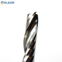 China Single Flute CNC Router Bits One Flute Spiral End Mills Carbide Milling Cutter Spiral PVC Cutter for sale