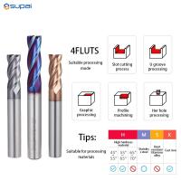 China CNC Carbide End Mills 2 3 4 Flute Tungsten Machine Milling Cutter Tools Metal Key Seat Face Router Bit for sale