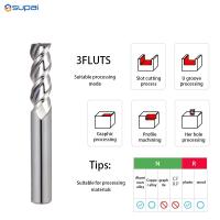 China CNC Carbide End Mills 2 3 4 Flute Tungsten Machine Milling Cutter Tools Metal Key Seat Face Router Bit for sale