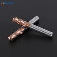 China HRC55 Carbide End Mill 6 8 10 12mm 4Flutes Milling Cutter Alloy Coating Tungsten Steel Cutting Tool CNC Maching for sale