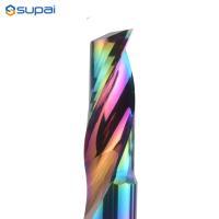 China 3.175 4 6 8mm CNC Single Flute Solid Tungsten Carbide Alloy End Mill, DLC Coating Milling Cutter for Aluminium for sale