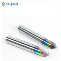 China Chamfer End Mill 90° 2-12mm 2 Flute Chamfer Cutter Router Bit Aluminum/Copper/Metal for sale