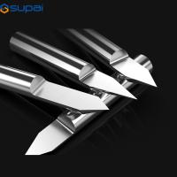 China Flat Bottom Engraver Bits 38-50mm CNC Router Tools V Carbide Carving Cutters Degree 10° 15° 20° 30° 45° 60° 90° for sale