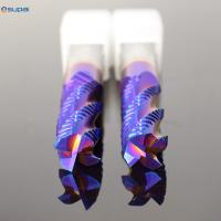 China Carbide Roughing End Mill 4 Flutes CNC Milling Cutter Bits For Steel Metal 4mm To 20mm for sale