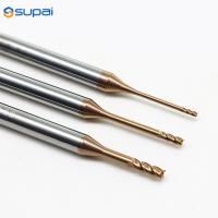 China Long Neck Square End Mills 4 Flute HRC55 Diameter 10mm Mill Cutter Chamfer Short Flute Copper Coating for sale