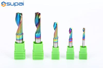China 3.175mm Aluminum End Mill Single Flute CNC Spiral Router Bits Non-Ferrous Metal for sale