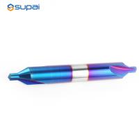 China Solid Carbide Center Drill Bit 30 60  90 120 Degree With Coating For Steel for sale