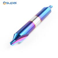 China Solid Carbide Center Drill Bit 30 60  90 120 Degree With Coating For Steel for sale