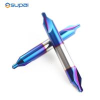 China Solid Carbide Center Drill Bit 30 60  90 120 Degree With Coating For Steel for sale