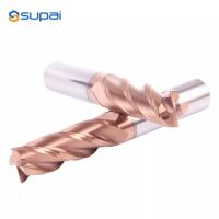 China Carbide HRC55 Corner Radius End Mill Router Bits 4 Flute For Steel OEM Tools for sale
