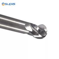 China 2Flute Solid Carbide Ball Nose End Mill Uncoated For Aluminium for sale
