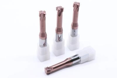 China Carbide Coated High Precision CNC Cutting Tool Fresa 3 Tooth Thread End Mill for sale