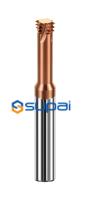 China Solid Carbide Thread End Mill  65hrc Customize ISO Metric Three-Teeth CNC For Threading for sale