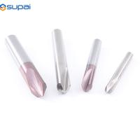 China 2/3/4 Flute Carbide Spot Chamfer End Mill For Aluminum Steel 30/45/60/90/120 Degree Coated for sale