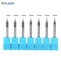 China Micro Diameter 55 Corner Radius 2 Flute DLC Coating End Mill Cutter For Copper for sale