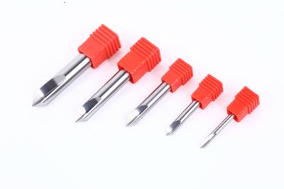 China Solid Carbide Precision Tools 4 Flutes Chamfer End Mill V Groove For Copper Aluminum Metal for sale