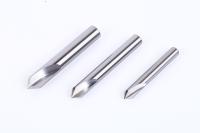 China Solid Carbide Precision Tools 4 Flutes Chamfer End Mill V Groove For Copper Aluminum Metal for sale