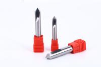 China Solid Carbide Precision Tools 4 Flutes Chamfer End Mill V Groove For Copper Aluminum Metal for sale
