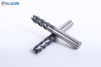 China Metalworking Excellent Surface Unequal Flute Spacing And Helix Carbide Black Alcrsin Coating 4 Flutes Hrc 70 End Mill for sale