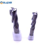 China Durable Cnc Lathe Machine 4 Flutes Super Coating Carbide Roughing End Mil For Cooper Aluminum Plastic Nylon for sale