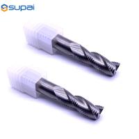China 12mm Shank Roughing End Mill with TiAlN Coating and 4 Cutting Edges for sale