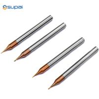 China Solid Carbide Micro Cutting Diameter Medical Industry 2 Flutes Ball Nose End Mill for sale
