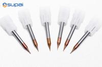 China Solid Carbide Micro Cutting Diameter Medical Industry 2 Flutes Ball Nose End Mill for sale