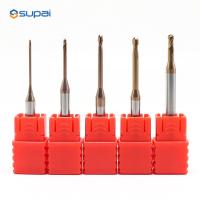 China Dental Tools Carbide Long Neck End Mill Ball End Corner Radius 2Flute for Zirconium Composite Metal for sale