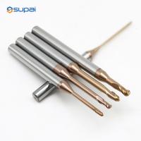 China Dental Tools Carbide Long Neck End Mill Ball End Corner Radius 2Flute for Zirconium Composite Metal for sale