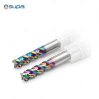 China High Speed Carbide End Mill for Cutting Various Materials, Feed Rate Varies, Length from 38mm to 200mm for sale