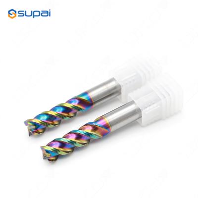 China High Speed Carbide End Mill for Cutting Various Materials, Feed Rate Varies, Length from 38mm to 200mm for sale