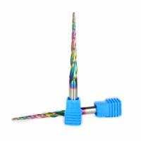 China 30/35/38/40/45 Degree Helix End Mill Feed Rate Varies Tin Coating Woodworking Tools for sale