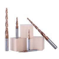 China 30/35/38/40/45 Degree Helix End Mill Feed Rate Varies Tin Coating Woodworking Tools for sale