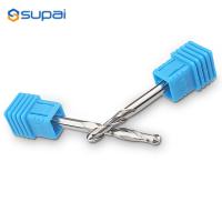 China 6mm 8mm CNC Milling Ball Nose Cutter For Wood With -6° Axial Rake Angle for sale