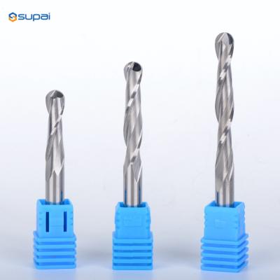 China Supal Carbide Ball Nose End Mill For Wood Aluminum Precision Machining With Optimal Surface Finishing for sale