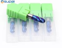 China 3mm Diameter Ball Nose End Mill With 2/3/4 Cutting Edges And 50mm Overall Length for sale