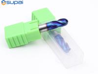 China 3mm Diameter Ball Nose End Mill With 2/3/4 Cutting Edges And 50mm Overall Length for sale