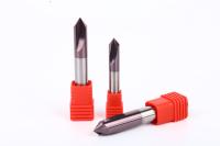 China 3-6mm Shank Chamfer End Mill For 0.5-2.0mm Radius Chamfering for sale