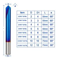 China High Speed Chamfer End Mill - 3 Flute 45° Helix Angle 3/8'' Shank for sale