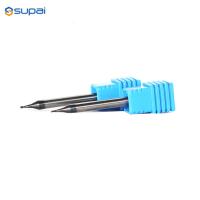 China Micro Diameter End Mill With 30° Helix Angle And TiAlN Coating for sale