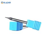 China 2 Teeth Micro Grain Milling Cutter 50mm Overall Length for sale